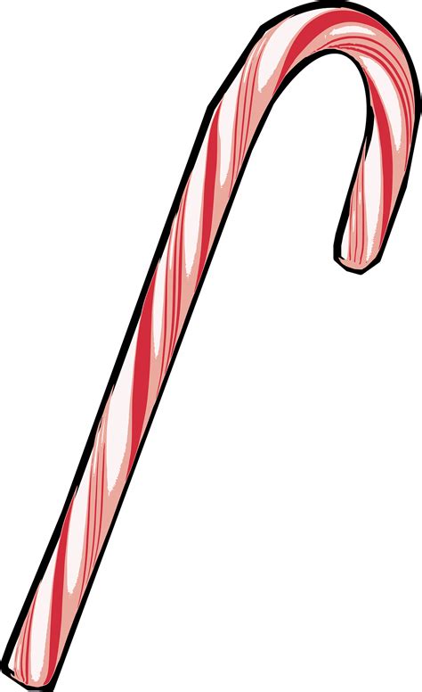 Candy Cane Clipart Christmas Candy Cane Striped With Bow Knot Vector