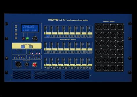 DL431 6U 19 Inch Rack Audio System Input Splitter Midas Consoles Gable