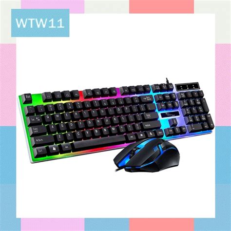 Wtw11 Keyboard G21b Keyboard Set Plus Mouse Keyboard Gaming Mouse Rgb Usb Wired Gaming Keyboard