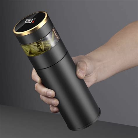 Customised 450ml Led Display Flask With Tea Strainer With Logo Print Malaysia