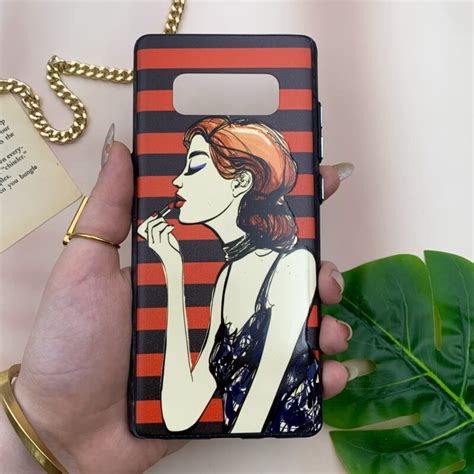 قاب گوشی Galaxy Note 8 سامسونگ دور ژله ای طرح فانتزی دختر کد 97648