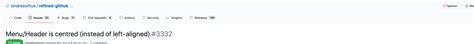 Menuheader Is Centred Instead Of Left Aligned · Issue 3332