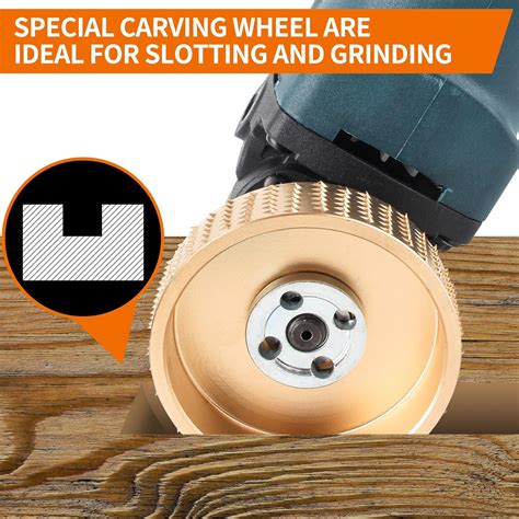 5pcs Angle Grinder Wood Carving Disc Set 4 And 4 1 2 Angle Grinder