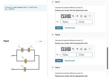 Solved In Figure 1 Each Capacitor Has C 4 00μf And