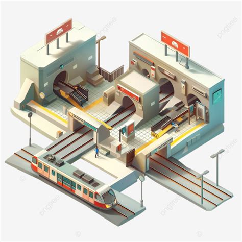 아이소메트릭 지하철 개념 세트 여행하다 의사소통 Png 일러스트 및 이미지 에 대한 무료 다운로드 Pngtree