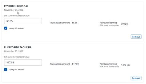 Chase Pay Yourself Back Website Requires Multiple Clicks Per Item Limited To 12 At A Time