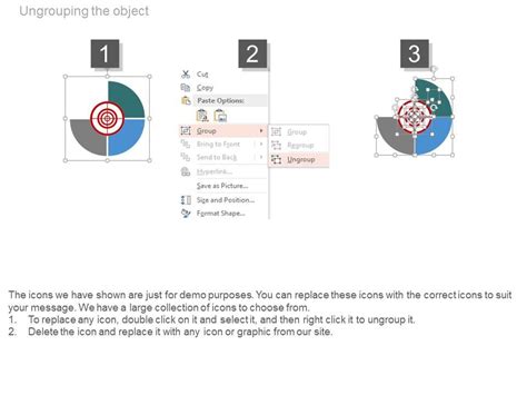 Three Steps For Target Analysis Diagram Powerpoint Slides