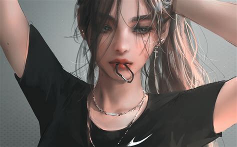 女孩少女 绑头发 皮筋 厚涂画风 4k动漫壁纸4k桌面精选4k桌面壁纸 女孩少女 绑头发 皮筋 厚涂画风 4k动漫壁纸4k桌面精选4k桌面壁纸