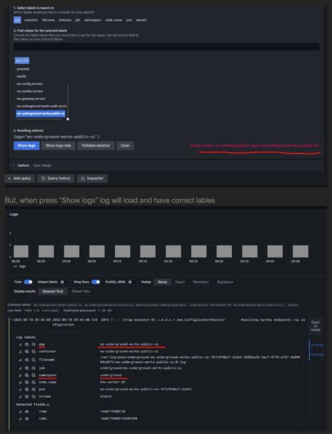 Grafanaloki Missing Lable In Explore Grafana Loki Grafana Labs Community Forums