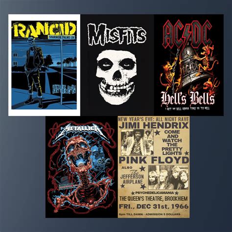 Jual Stiker Poster Band Isi Pcs Delusionwall Stiker Dinding Band Tinggal Tempel Stiker