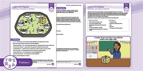Eyfs Nursery Maths Pattern Lead On Own Repeats Activity Tray