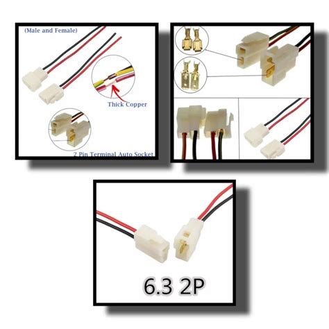 2 Pin Terminal Auto Socket Male And Female With Japan Wire Socket Connector Auto Electrical