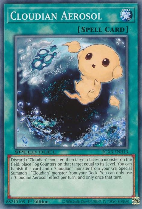 Cloudian Aerosol Speed Duel Gx Duelists Of Shadows Yugioh