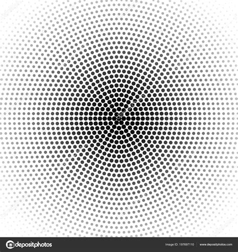 Radial Gradient Halftone Dots Background Vector Pattern Template Of