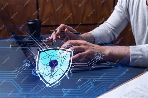 Premium Photo A Programmer Is Typing A Code On A Keyboard To Protect A Cyber Security From