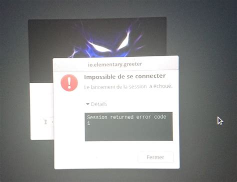 linux elementary os hera 5 1 can t login session returned