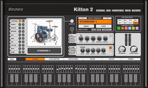 Fanan Releases Kitton 2 Free Drum Machine Plugin For Windows Dawcrash
