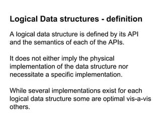 Data Structures Logical And Physical PPTX