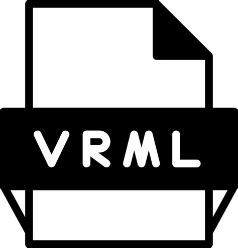 Vrml File Format Icon 15829589 Vector Art At Vecteezy