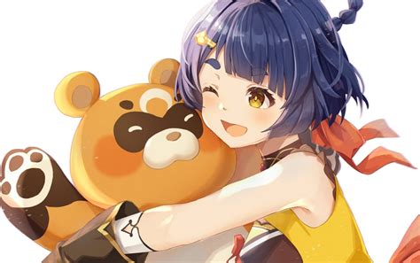 Xiangling And Guoba Genshin Impact Drawn By Koki Latte Danbooru