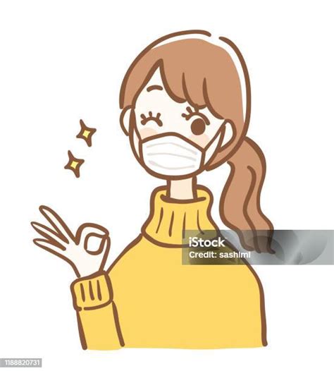 감기를 예방하기 위해 마스크를 사용하는 여성의 일러스트 보호 마스크에 대한 스톡 벡터 아트 및 기타 이미지 보호 마스크 얼굴 보호 마스크 여자 Istock