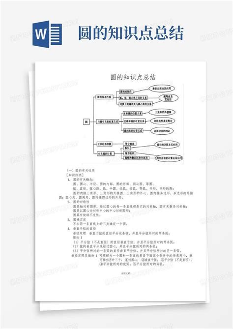 圆的知识点总结word模板下载编号qrpkanvn熊猫办公