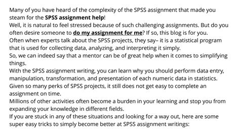 Ppt Tips On How To Complete Your Spss Assignments Instantly