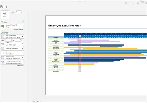 Customizable Excel Employee Leave Tracker Template Staff Leave Management Template Ideal For