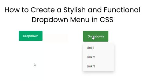 How To Create A Stylish And Functional Dropdown Menu In Css Mourya Works