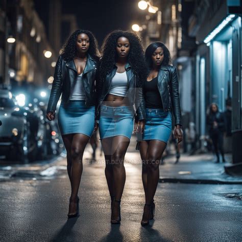 A Nighttime Scene With Mature Ebony Models By Fet Art On Deviantart