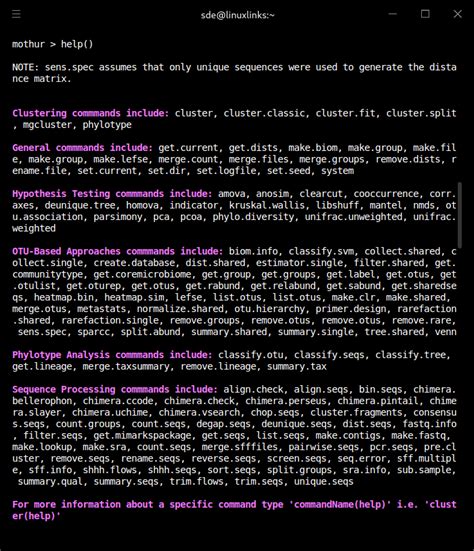 Mothur Analyze Microbial Communities Linuxlinks