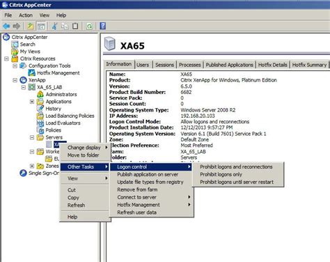 Enable XenApp Maintenance Mode Learn About Citrix Products And Automation