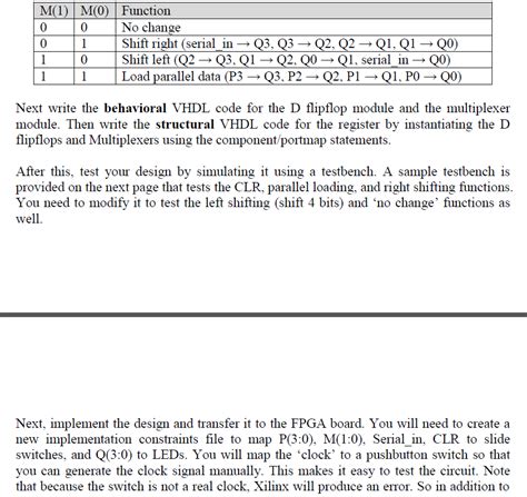 In This Lab You Will Design A 4 Bit Universal Shift