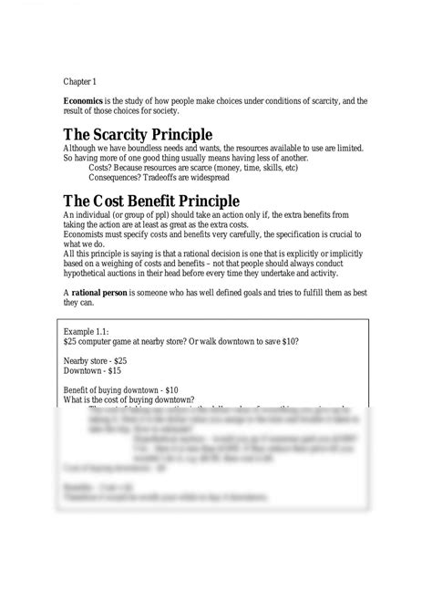 Notes Econ1101 Microeconomics 1 Unsw Thinkswap