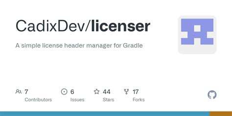 Github Cadixdevlicenser A Simple License Header Manager For Gradle