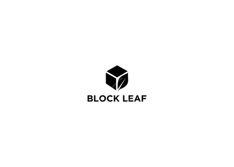 Premium Vector Block Leaf Logo Design Vector Illustration