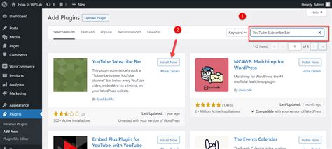 How To Add Youtube Subscribe Button In Wordpress