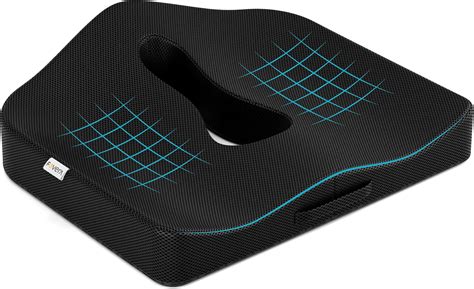 Saimson Cooling Gel Memory Foam Orthopedic Coccyx Cushion For Tailbone