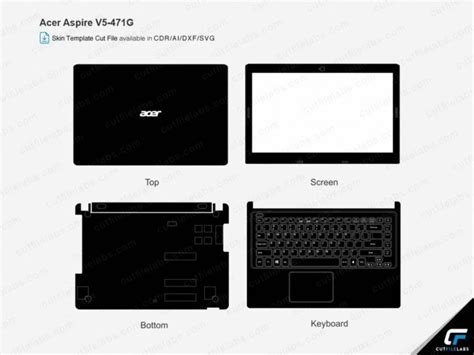 Acer Aspire V G Cut File Template Cutfilelabs
