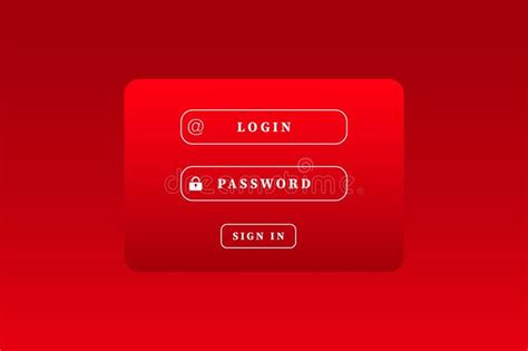 Login Form With Email And Password Inputs For Secure Sign In Functionality Stock Image Image