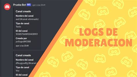 Sistema De Logs De Moderacion Para Tu Bot De Discord Discordjs V14 Youtube