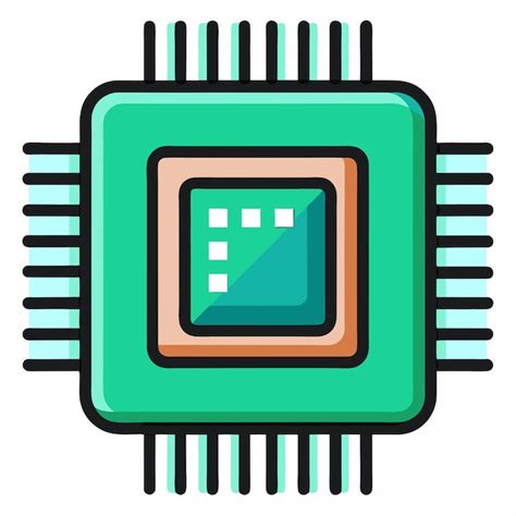 Processor Icon Clipart Vector Art And Illustration Premium Ai