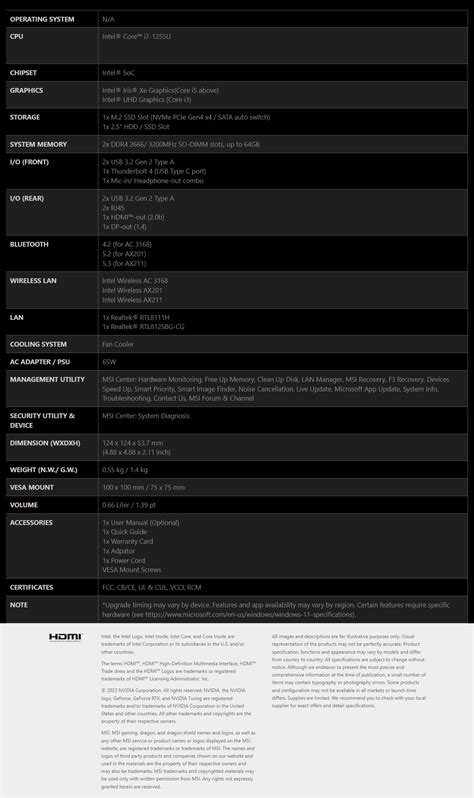 Msi Cubi M Barebone Mini Pc I U Branded Systems Scorptec Computers