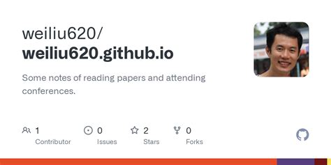 GitHub Weiliu620 Weiliu620 Github Io Some Notes Of Reading Papers And Attending Conferences