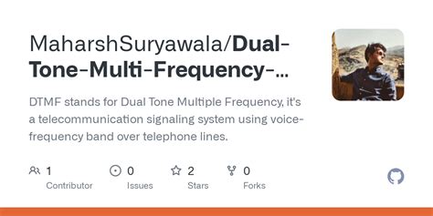 Github Maharshsuryawaladual Tone Multi Frequency Dtmf Decoder Dtmf Stands For Dual Tone