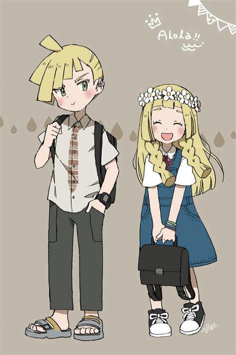 Gladion And Lillie Gladio Pokemon Pokemon People Pokemon Ships Pokemon Comics Pokemon Fan
