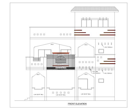 Usa 2d Multistory Elevations Commercial Building Dwg 55 Thousands Of Free Autocad Drawings