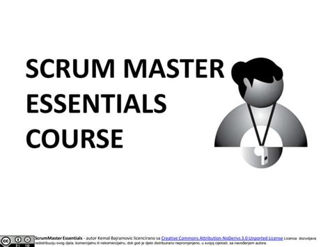 Scrum Master Essentials Course Pptx