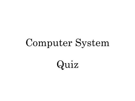 PPT Computer System PowerPoint Presentation Free Download ID 5014337