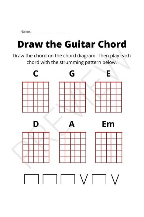 Draw The Guitar Chord Beginner Guitar Chords Beginner Guitar Chords Learn Guitar Chords